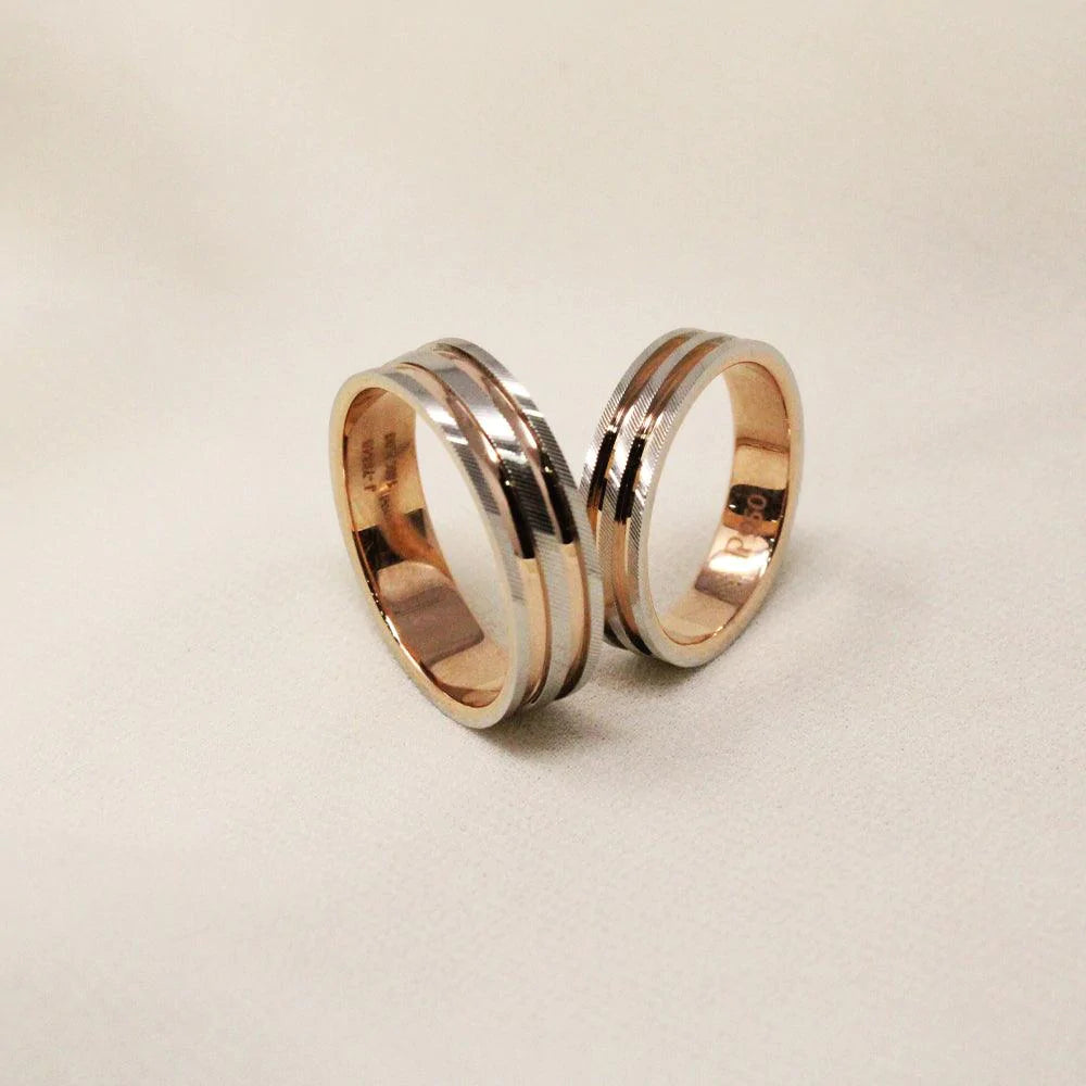 Platinum Couples Engagement Rings - Chungath Jewellery