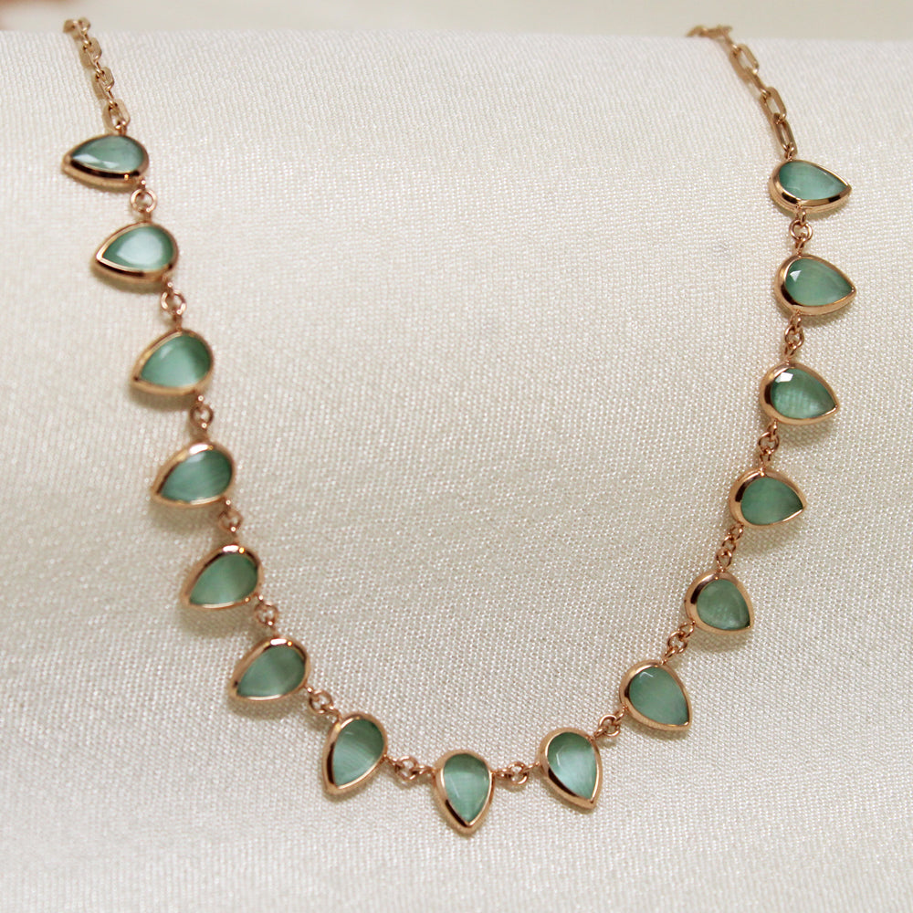 Buy Green Stone Necklace in Kerala, India | Chungath Jewellery Online ...
