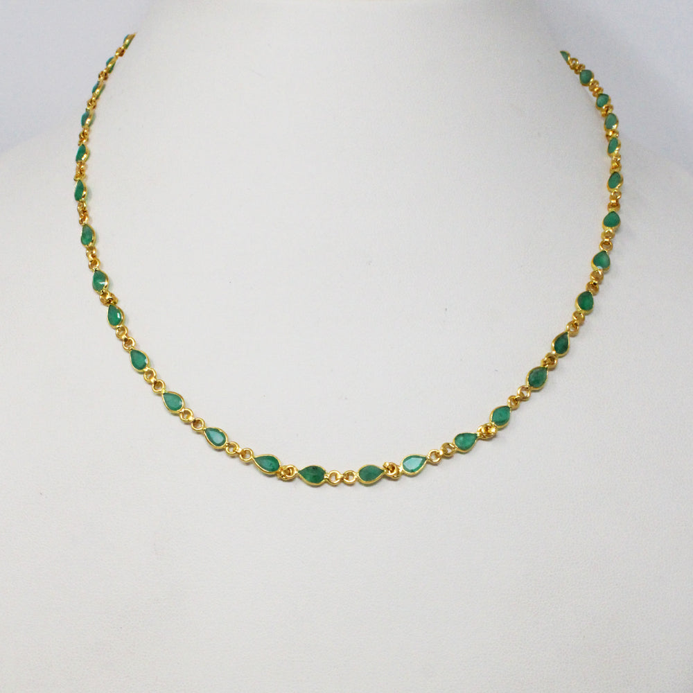 Buy Green Stone Chain in Kerala, India | Chungath Jewellery Online - Rs ...