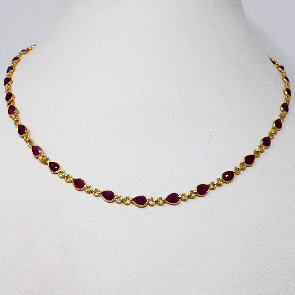 Buy Red Stone Chain in Kerala, India | Chungath Jewellery Online - Rs ...